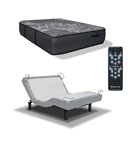 iDealBed Luxe Series Hybrid iQ5 Mattress with Reverie 5D Adjustable Bed Set, Massage, Zero Gravity, Pressure Relief Sleep System (Luxury Plush (Medium Soft Feel), Queen)