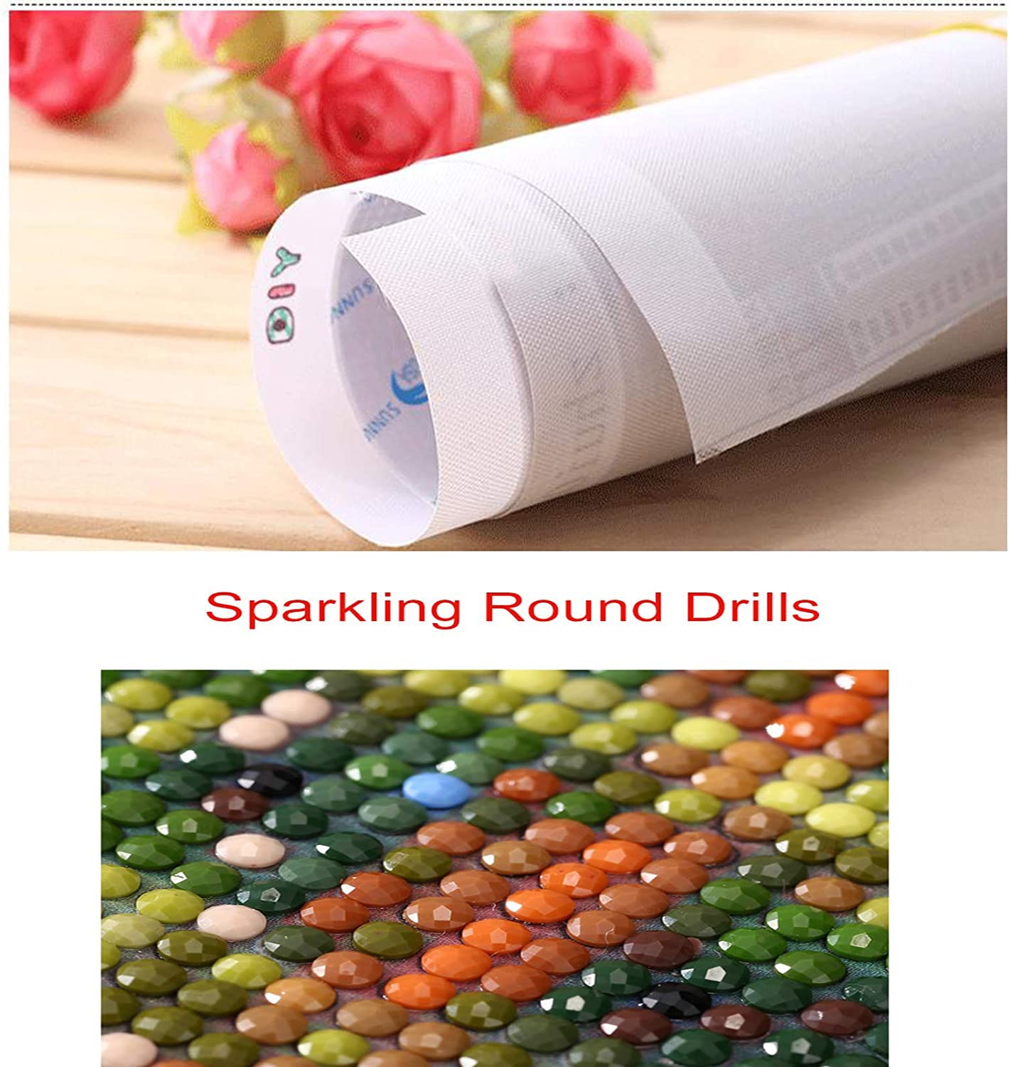 GESOON Fall Diamond Painting Kits for Adults Beginners Round Full Drill 5D DIY Pumpkin Diamond Art Kits Sunflowers Picture Art for Home Wall Decor 12x16inch