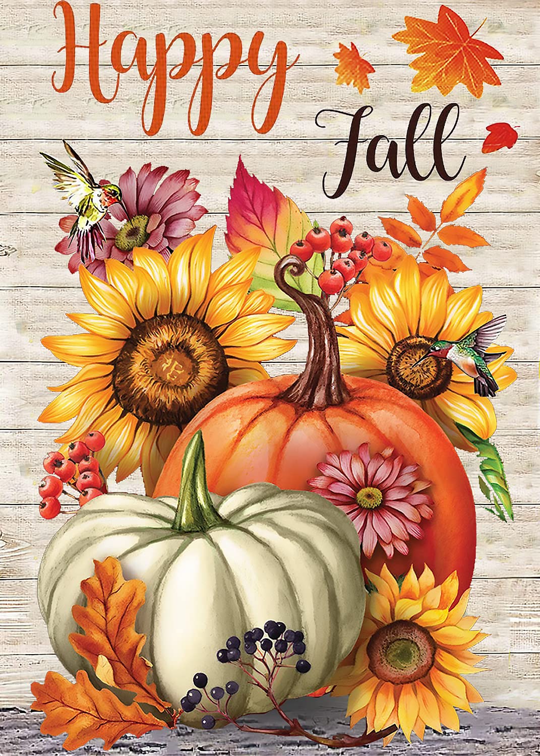 GESOON Fall Diamond Painting Kits for Adults Beginners Round Full Drill 5D DIY Pumpkin Diamond Art Kits Sunflowers Picture Art for Home Wall Decor 12x16inch