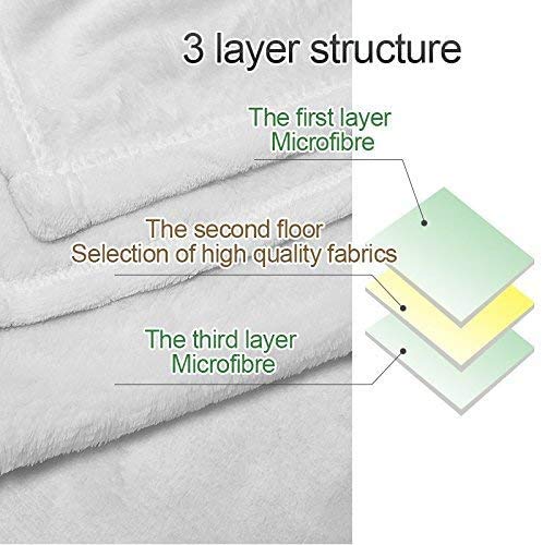HommomH 60"x80" Blanket Forest Creek Deers Soft Fluffy Fleece Throw for Sofa or Bed