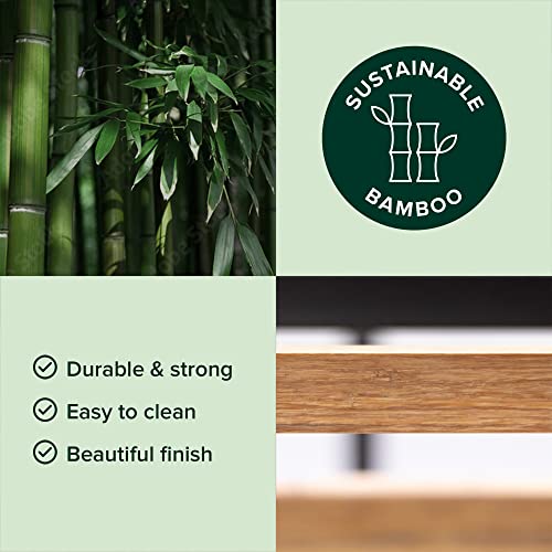 ZINUS SmartBase Essential Mattress Foundation with Bamboo Slats, Metal Platform Bed Frame, Sustainable Bamboo Slat Support, No Box Spring Needed, Easy Assembly, Full