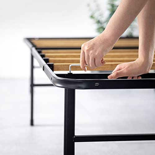 ZINUS SmartBase Essential Mattress Foundation with Bamboo Slats, Metal Platform Bed Frame, Sustainable Bamboo Slat Support, No Box Spring Needed, Easy Assembly, Full