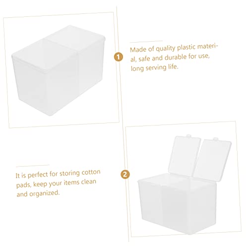 FOMIYES 3pcs Nail Towel Storage Box Drawer Organizer for Makeup Desk Dispenser Desktop Stationery Box Cotton Swab Container Makeup Brush Holder Makeup Cotton Pad Organizer Cotton Pad Box