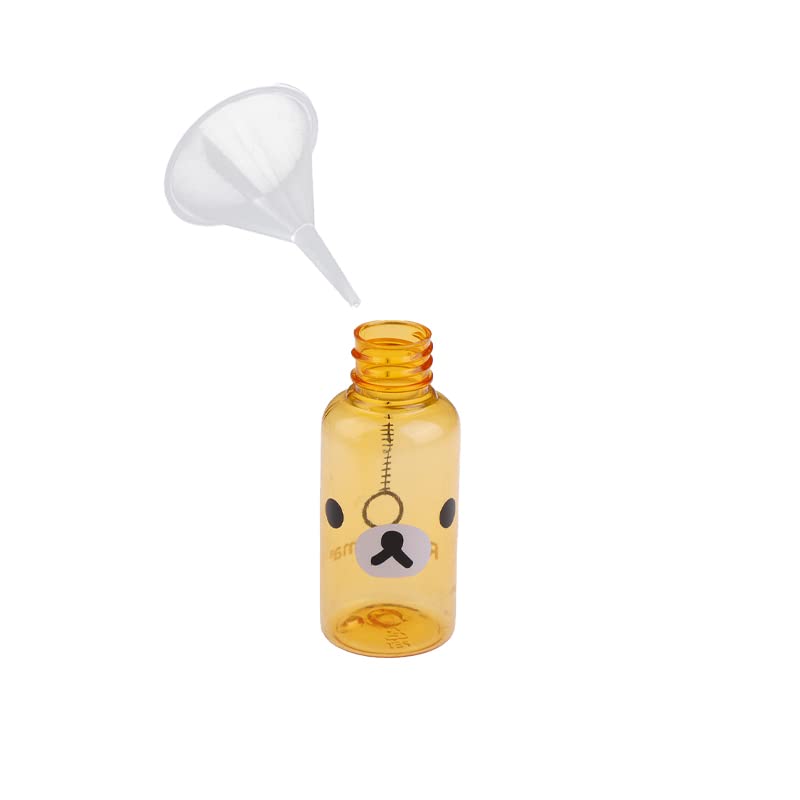 Mini Clear Funnel 10-Pcs Narrow Neck Perfume Funnel Polyethylene Small Funnel Kitchen Use Plastic Funnels for Lab, Water Bottle, Powder,Capsule,Oils, Filling Bottles, Urn Funnel Filling Kit