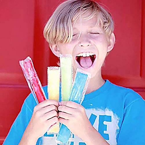 160 Disposable Ice Popsicle Mold Bags| BPA Free Freezer Tubes With Zip Seals | For Healthy Snacks, Yogurt Sticks, Juice & Fruit Smoothies, Ice Candy Pops| Comes With A Funnel (11"x2")