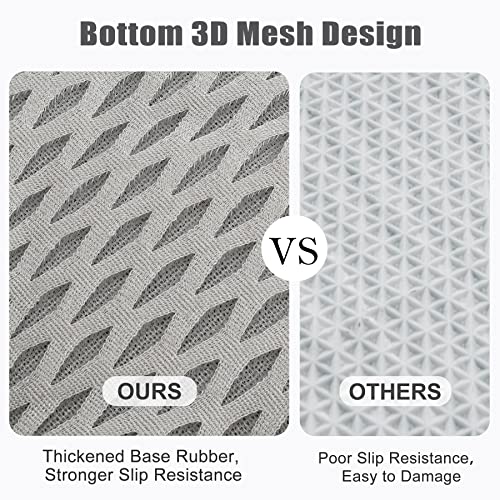 Teewas 2 Pcs Bathroom Rugs Bath Mat Set, Non Slip Ultra Soft and Water Absorbent Bath Carpet, Machine Washable Quick Dry Bedroom Floor Mat Living Rug Red