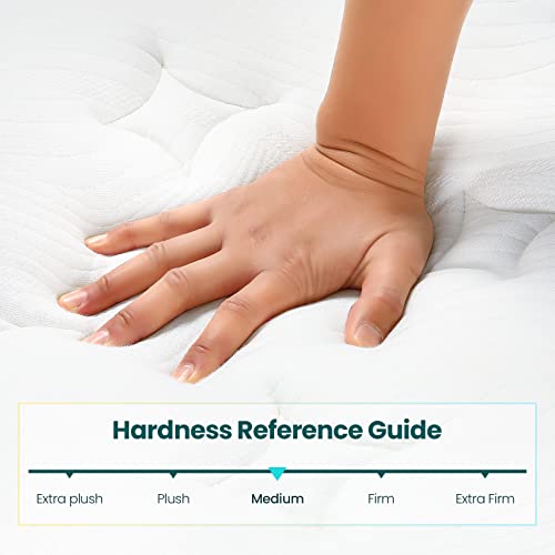 Devo Full Mattress,10 Inch Medium Firm Feel Hybrid Mattress in a Box, Memory Foam & Individually Wrapped Pocket Coils Innerspring Hybrid Mattress with Motion Isolation and Pressure Relief, CertiPUR-US