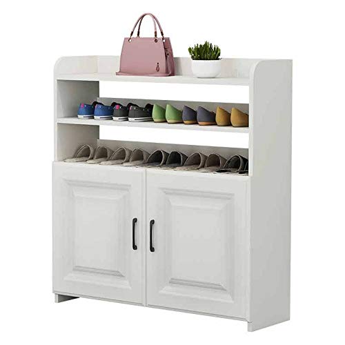 ANMMBER Shoe Rack Shelf Console Cabinet Simple Multi-Layer Large Capacity Shoe Cabinet Storage Cabinet Wooden Shoes (Color : D)
