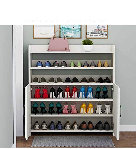 ANMMBER Shoe Rack Shelf Console Cabinet Simple Multi-Layer Large Capacity Shoe Cabinet Storage Cabinet Wooden Shoes (Color : D)