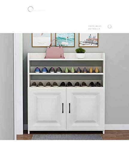 ANMMBER Shoe Rack Shelf Console Cabinet Simple Multi-Layer Large Capacity Shoe Cabinet Storage Cabinet Wooden Shoes (Color : D)