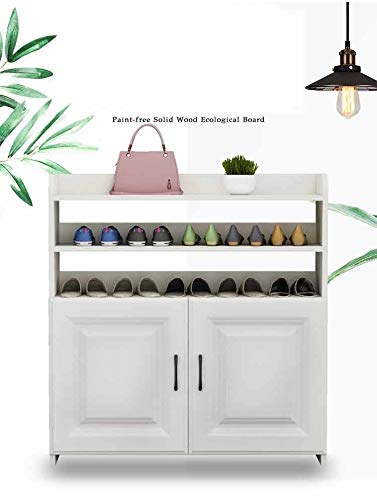 ANMMBER Shoe Rack Shelf Console Cabinet Simple Multi-Layer Large Capacity Shoe Cabinet Storage Cabinet Wooden Shoes (Color : D)