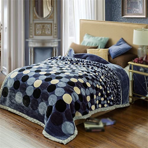 YLLWH Rugs Vintage Blooming Flowers Printed Fleece Sheet Blanket Sofa Cover Blanket Soft Warm Thick Bedspread (Color : D, Size : 200X230cm)