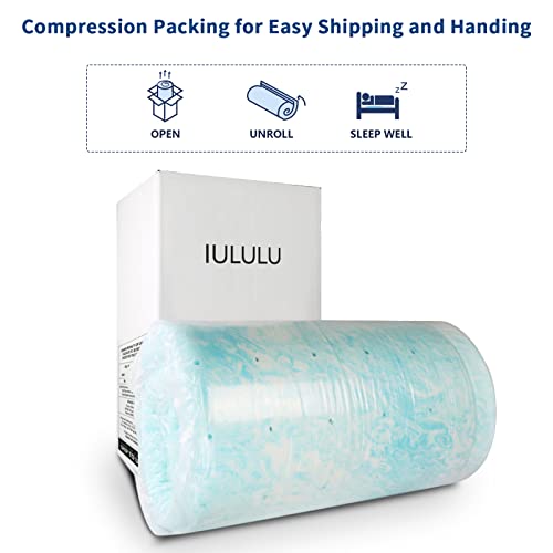 Mattress Topper, 2 Inch Gel Memory Foam Mattress Topper, Queen, CertiPUR-US Certified