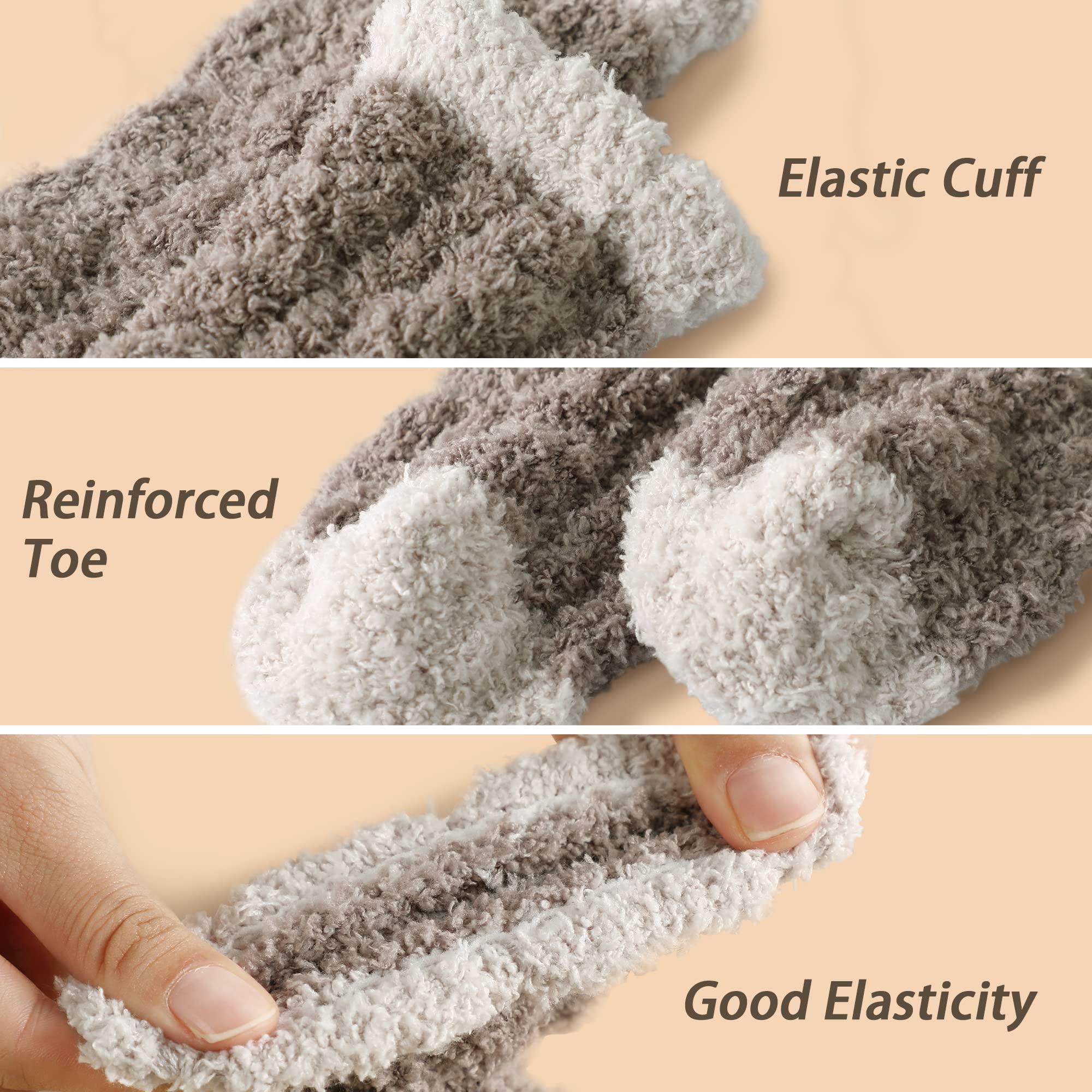 Fuzzy Socks for Women - Womens Fuzzy Socks Fluffy Cozy Socks Warm Socks for Women Slipper Socks Soft Comfy Sleeping Socks Gift for Women
