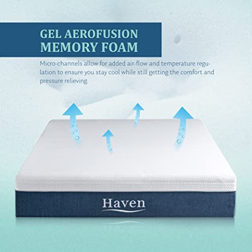 California King Cool Gel Memory Foam Mattress, 12 Inch Bed in A Box, CertiPUR-US Certified Mattress Made in USA, Breathable Medium Mattress