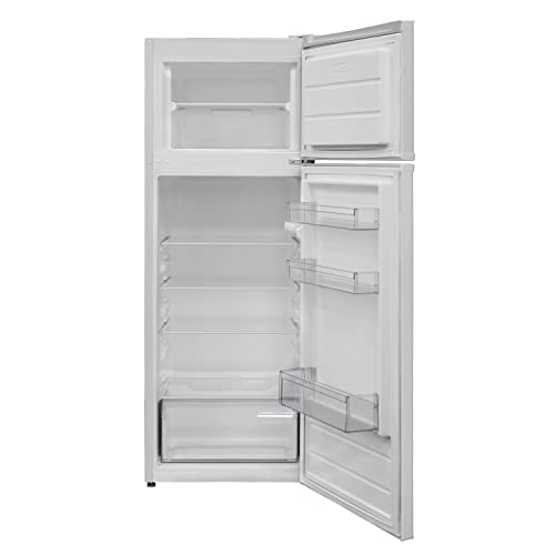 Magic Cool MCR74V0W Apartment Refrigerator Freestanding Slim Design Full Fridge with Top Freezer for Condo, House, Small Kitchen Use, White