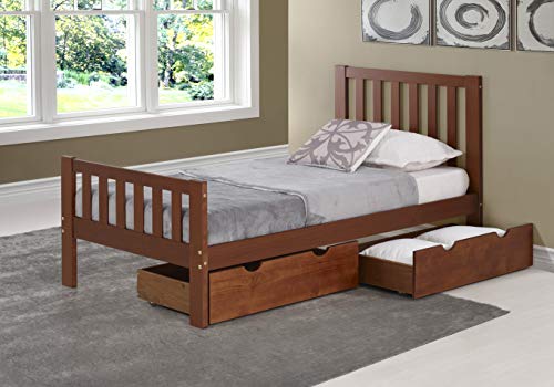 Alaterre Furniture Storage, Set of 2, Chestnut Underbed Drawers, 37*20.38*9.38inch