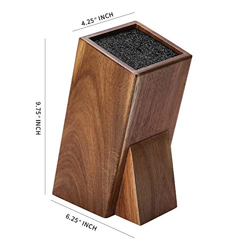 Universal Acacia Wood Knife Holder,Knife Holder, Large Capacity, Kitchen Household Multifunctional Knife Storage and Placement Rack