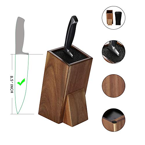 Universal Acacia Wood Knife Holder,Knife Holder, Large Capacity, Kitchen Household Multifunctional Knife Storage and Placement Rack