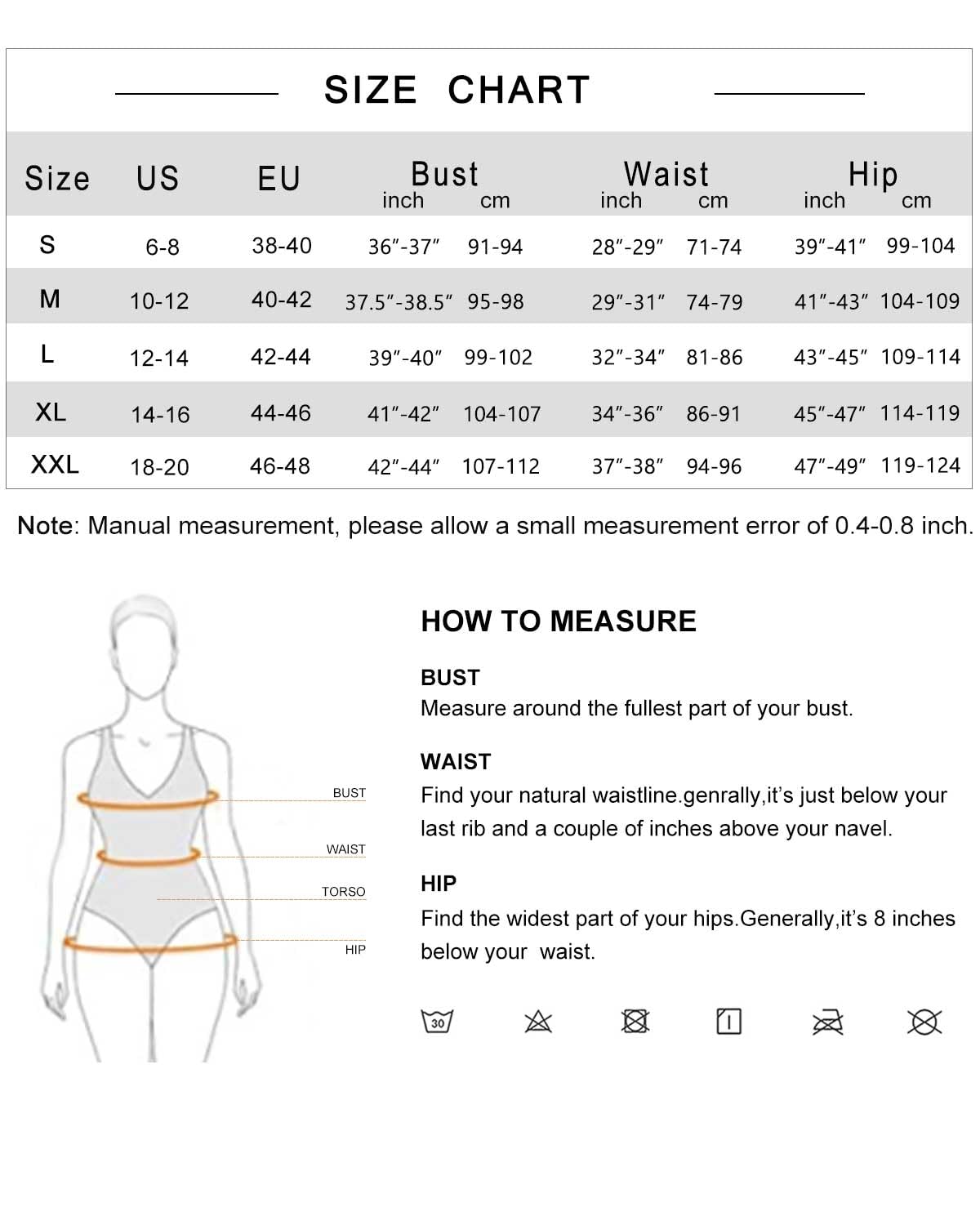 TcIFE Women's One Piece Swimsuits Tummy Control Swimwear Flattering High Waisted Monokini Bathing Suits for Women