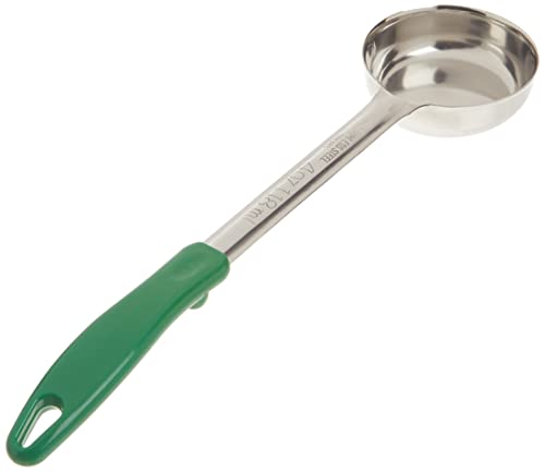 Winco Solid Food Portioner, 4-Ounce, Medium, Stainless Steel, Green