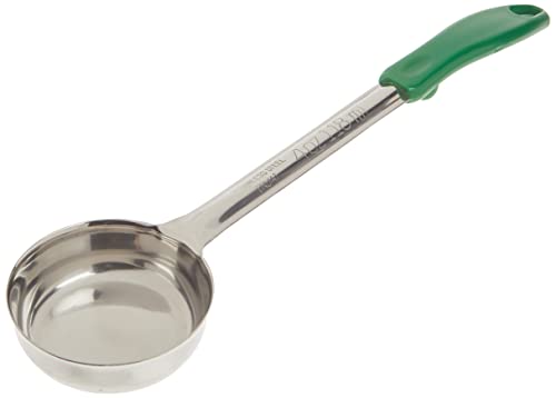 Winco Solid Food Portioner, 4-Ounce, Medium, Stainless Steel, Green