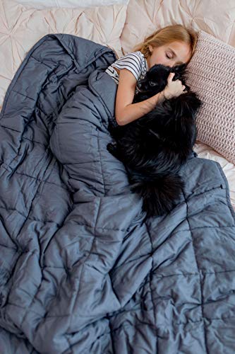 Earth's Pearl 15 lbs Premium Quality Year Round Comfort β Cooling Weighted Blanket | 48 x 72 inches | Perfect for Adults, Big Kids and Teens