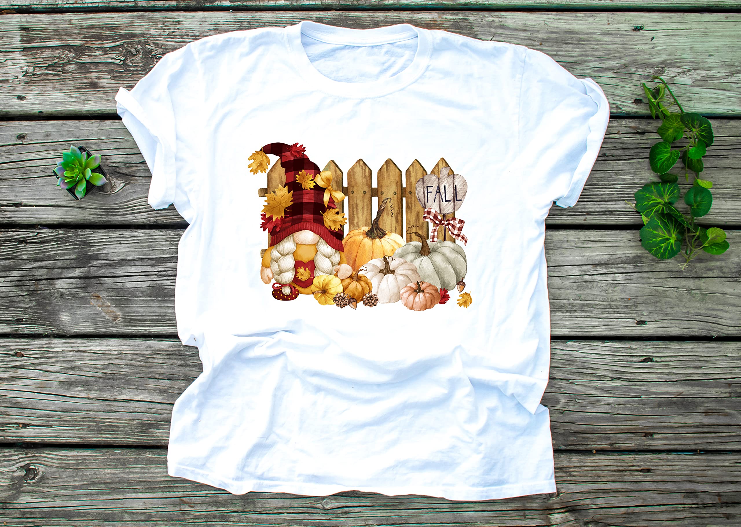 Fall Gnome Pumpkin Sublimation Transfer, Ready to Press, Autumn, Leaves, Pumpkins, Gnome Sublimation Transfer, Harvest, Ready to Use (Mug x4)
