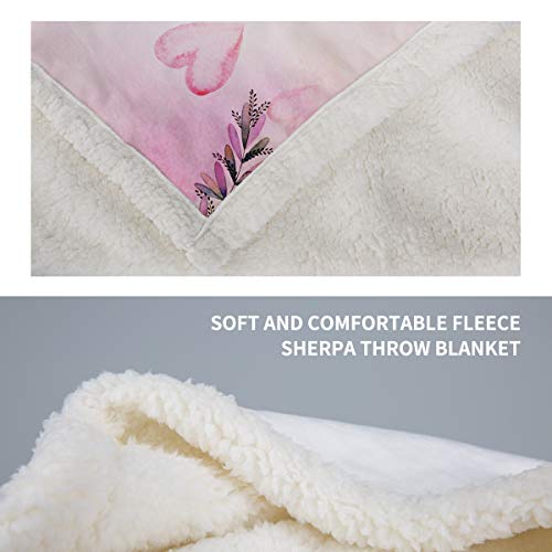 Jekeno Red Fox Sherpa Blanket Soft Warm Print Throw Blanket Lightweight Travelling Camping Lightweight Travelling Camping for Women Adults Gift 50"x60"