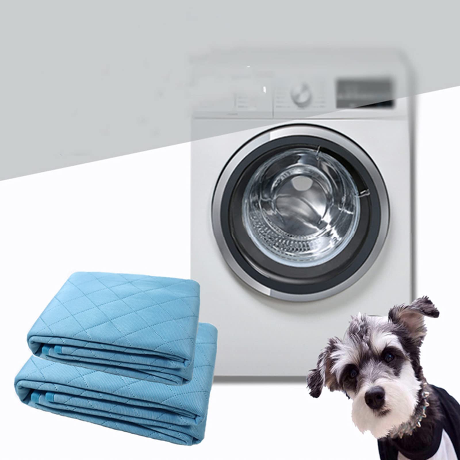 TGone Dog Cooling Mat Ice Silk Summer Pet Self Cooling Mats Washable Portable Keep Cool Pad for Dogs Cats Pets Cooling Gel Mat for Dogs (Blue, L)