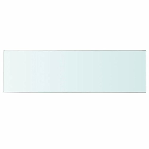 Queen.Y Glass Shelf, Tempered Glass Panel - 39.4 L x 11.8 W x 3/10 Inch - Load Capacity 33 Lbs, Clear