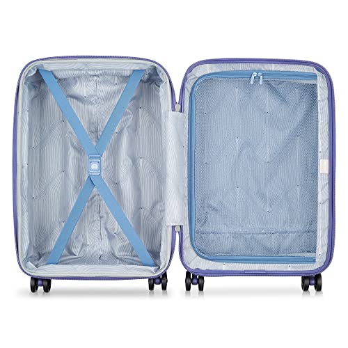 DELSEY PARIS Comete 3.0 Hardside Expandable Luggage with Spinner Wheels, Lavender, Carry-on 20 Inch