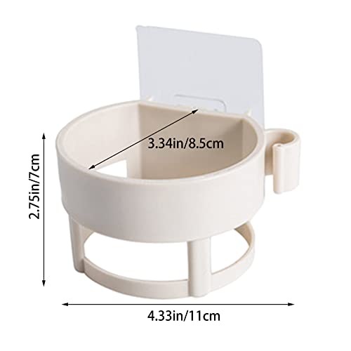 BLMIEDE Hair Dryer Holder Bathroom Hair Dryer Holder Hair Care Tools Holder Wall Mount Home Organization Must Haves (Beige, One Size)