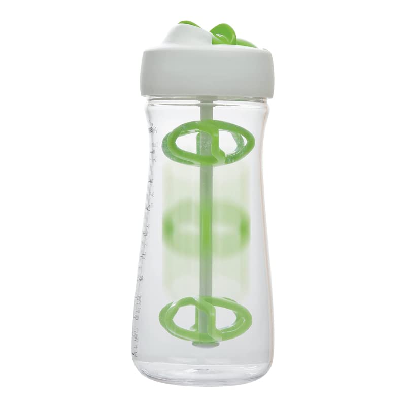 GFZYLQ Salad Dressing Shaker Container, Dripless Pour, Leak-free, Soft Grip, BPA Free, Homemade Salad Dressing Bottle Mixer Measure, 500ml