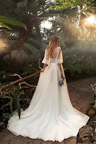 Passat Ivory Long Detachable Chiffon Puff Sleeves For Wedding Dress Spark Detachable Sleeves For Wedding Dresses Add On 04