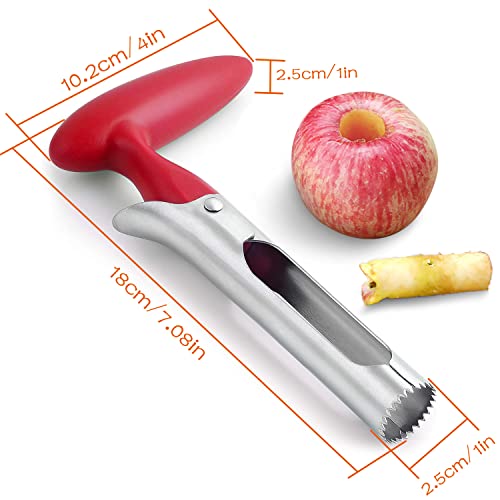 Premium Apple Corer Tool, Apple Corer Remover for Apple, Pear, Bell Pepper, Coconut, Pineapple, Easy to Use Durable Portable Apple Cutter