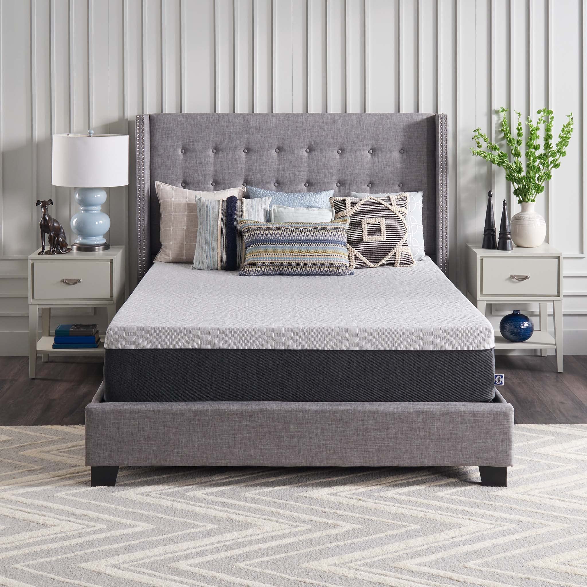 Sealy Essentials 12" Memory Foam Bed in Box, California King, White