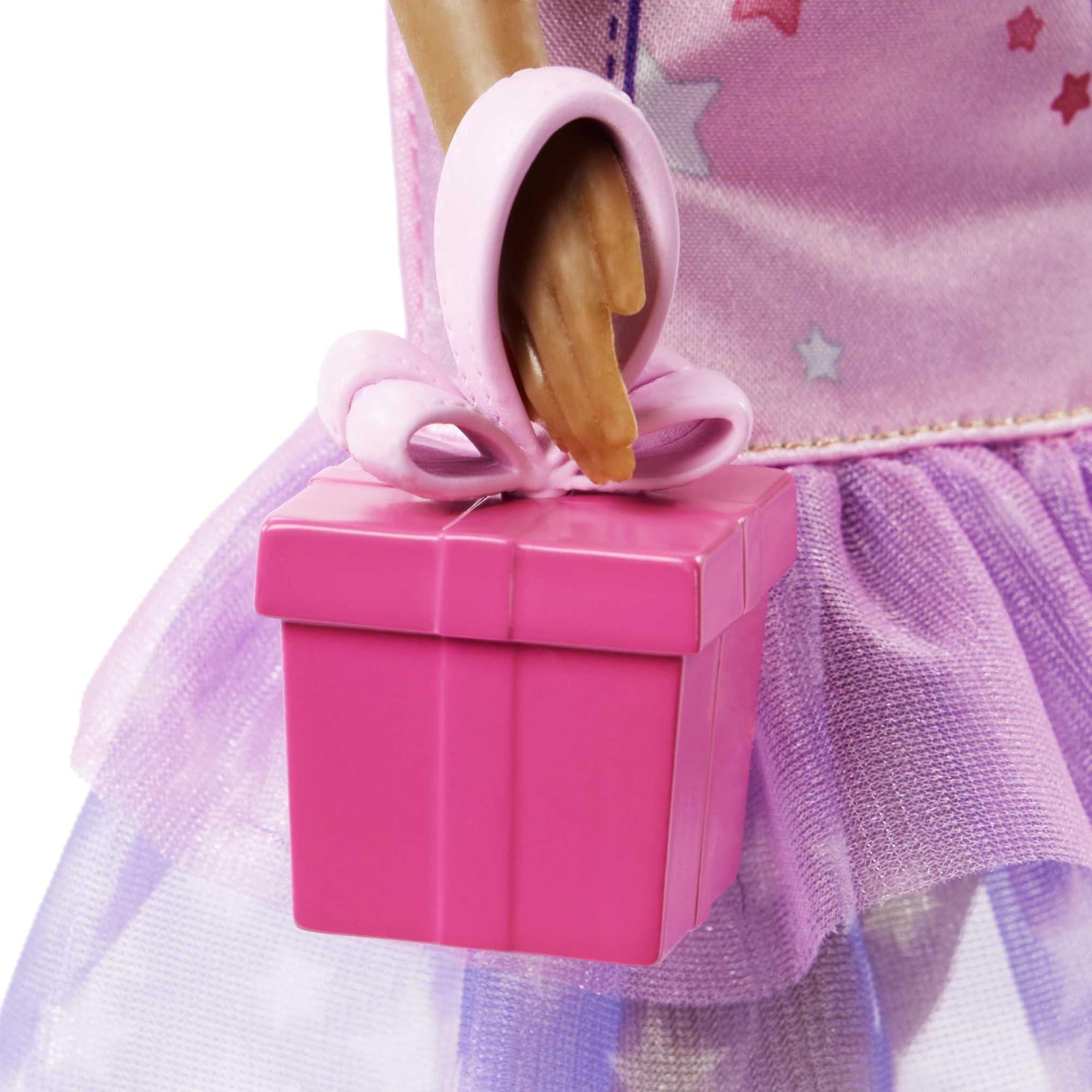 Barbie: My First Barbie Preschool Doll, "Brooklyn" with 13.5-inch Soft Posable Body, Deluxe Party & Bedtime Clothes & Accessories, Black Hair