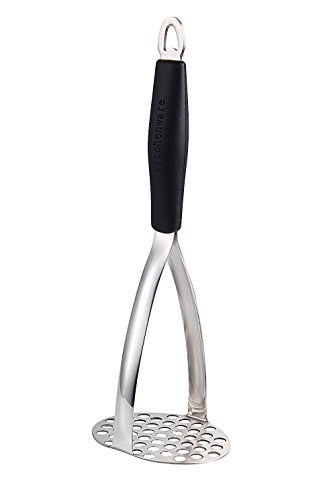 Joyoldelf Heavy Duty Stainless Steel Potato Masher, Professional Integrated Masher Kitchen Tool & Food Masher/ Potato Smasher with Silicone Handle, Perfect for Bean, Vegetable, Fruits, Avocado, Meat