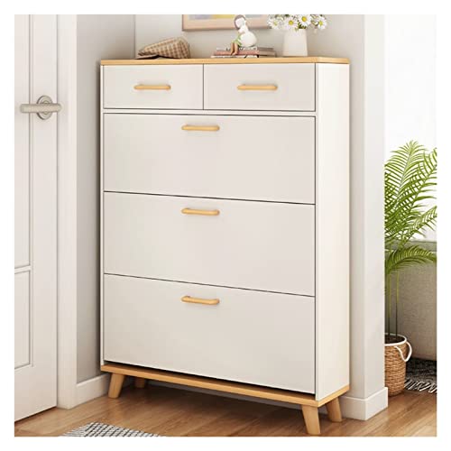 KIZQYN Shoe Storage Cupboard Flip-Flop Shoe Cabinet Ultra-Thin Home into The Doorway Multi-Functional Simple Storage Multi-Layer Shoe Rack Shoes Storage Cabine (Size : 90x24x134cm)
