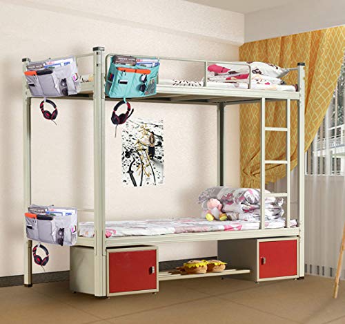 Bunk Bed Under Bedside Caddy Cup Holder for End Table,Desk,Recliner Chairs Arm Rest,Office Mounted,Baby Crib Basket Hanging Hanger Bag Storage Containers for Cell Phone,TV Remote Control,Book,Tablet