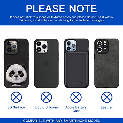 YINHEXI 2Pack Phone Wallet Card Holder, Cell Phone Wallet Stick on Credit Card Holder for Cell Phone & Phone Case, Slim Wallet Compatible with All Smartphones