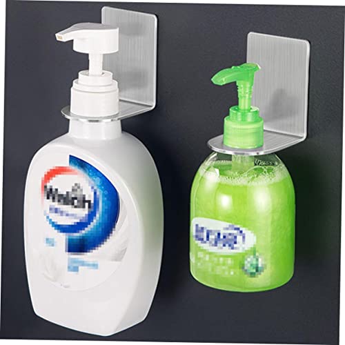 Alipis 2pcs Shower Gel Hanger Shelving Brackets Wall Mount Shelves Hand Wash Dispenser Shower Holder Storage Unit Metal Shelving Heavy Duty Bottle Holder Shampoo Bottle