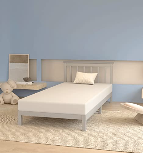 Dkeli Twin Mattress, 6 Inch Gel Memory Foam Mattress for Cool Sleep & Pressure Relief, Medium Firm Single Twin Mattress for Kids, Bed-in-a-Box, CertiPUR-US Certified