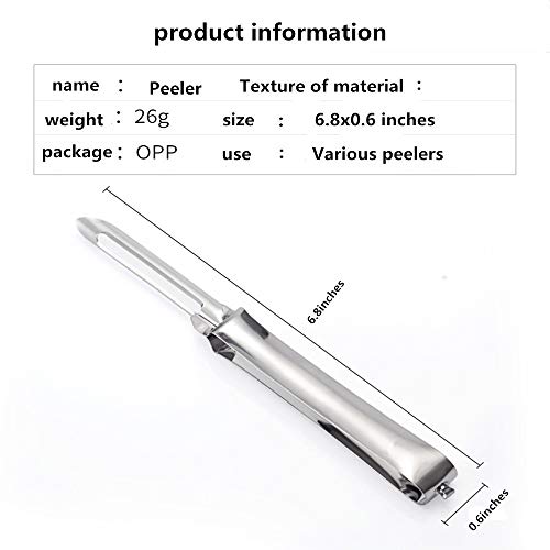 Aniso Kitchen vegetable peeler-Stainless steel rotary peeler for vegetable and carrot fruit,with ergonomic safety and control handle-Dishwasher Safety