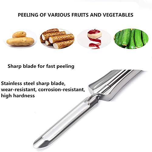 Aniso Kitchen vegetable peeler-Stainless steel rotary peeler for vegetable and carrot fruit,with ergonomic safety and control handle-Dishwasher Safety