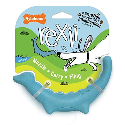 Nylabone Rexii Interactive Dog Toy for Small Dogs – Lightweight Flexible Dog Toy for Creative Play & Dog Exercise
