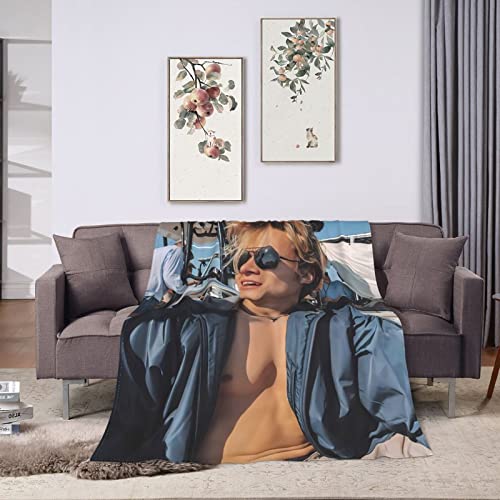 Outer Blankets Banks Television Series Rudy Pankow as JJ and Super Soft and Comfortable Fleece Blankets for Sofa,Office Bed car Camp Couch 50" X40"