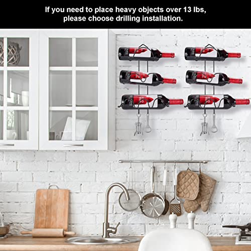 Oxdigi Towel Rack Wall Mounted Set of 2/Durable Metal Towel Holder/Extra Height Shelf Space for Bath Towels,Wine,Yoga Mats/Tree-Shaped Towel Organizer for Bathroom,Kitchen,Pool,Salon,Spa (Black)