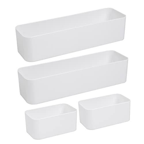 Alipis 4pcs Boxes Wall Storage Box Corner Shelves Wall Mounted Controller Holder Can Organizer for Fridge Home Storage Organizer Adhesive Bathroom Shelf Tv Controller Holder Storage Case